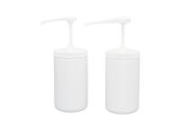 China 960ml PE Plastic Head Type Container Sauce Dispenser Pump 15ml 30ml Dosage for sale