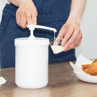 Китай Голова всеобщего набора распределителя насоса Condiment узкая для контейнера круга PE 1250ml продается