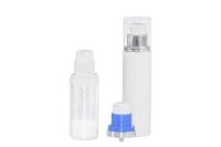 China 30ml 50ml Single Layer AS Airless Bottles With Pump Cap Cosmetic Packaging for sale