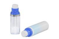 China 30ml 50ml Single Layer AS Airless Bottles With Pump Cap Cosmetic Packaging for sale