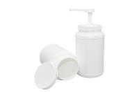 China 3000ml PE Container Plastic Condiment Pump Dispenser Set MD Head Type for sale