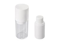 China UKA48 Rotating 5ml 30ml 50ml Airless Pump Bottle Replaceable Acrylic Round Bottle for sale