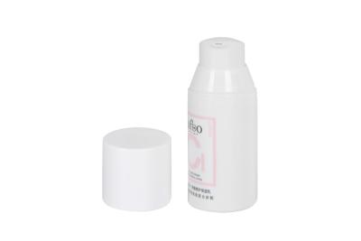 China Round Airless Pump Bottle 30ml 50ml 75ml 100ml For Lotion Packaging for sale