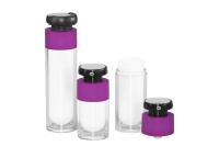 China cosmetic packaging 15ml-30ml-50ml Double layer airless bottle for sale