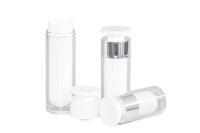 China Effective Dispensing AS Airless Pump Bottles 15ml 30ml 50ml Electroplating Processed for sale
