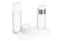 China Effective Dispensing AS Airless Pump Bottles 15ml 30ml 50ml Electroplating Processed for sale