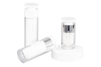 China Effective Dispensing AS Airless Pump Bottles 15ml 30ml 50ml Electroplating Processed for sale