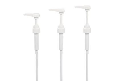 중국 식품 등급 PP 28-410 FR 폐쇄 사각형 머리 소스 분배 펌프 커피 주스 사용 5ml 8ml 10ml 용량 판매용