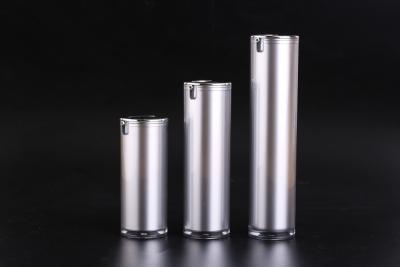 China Cuidado de piel de acrílico de UKMS13 15ml-30ml-50ml que empaqueta la botella privada de aire cosmética de la capa doble en venta