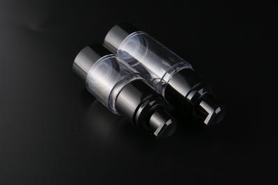 Cina Alta qualità 50ml senz'aria COME bottiglia cosmetica, bottiglie senz'aria nere di UKMS16 15ml-30ml-50ml in vendita