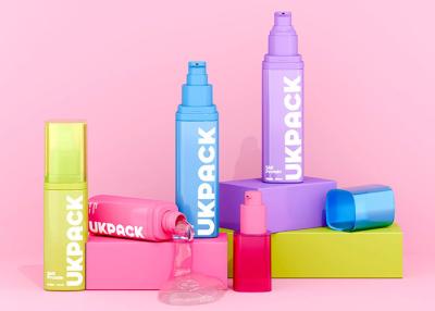 중국 전문 에어리스 보틀 시리즈 (50ml/100ml/120ml) - 듀얼 펌프 구성 판매용