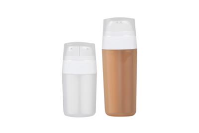 China Two Tubes BPA-free 15ml 30ml PP Customized Color Airless Bottle with Skin Care Cosmetic Packaging UKA05 for sale