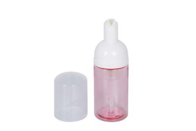 Cina bottiglia trasparente della pompa di schiumogeno dell'ANIMALE DOMESTICO di dimensione di viaggio di 100ml 150ml per la pulitrice facciale in vendita