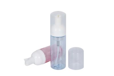 Cina bottiglia trasparente della pompa di schiumogeno dell'ANIMALE DOMESTICO di dimensione di viaggio di 100ml 150ml per la pulitrice facciale in vendita