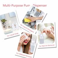 China Push Down Transparent PET Nail Polish Remover Bottle for sale