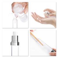 China 5ml 10ml AS Transparent Airless Split Vacuum Pump Bottle OD 22mm for sale