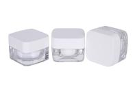 China Transparent Square Acrylic 5g Mini Cosmetic Containers for sale