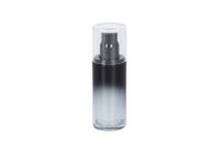 China Clear Double Layer Arcylic Makeup Pump Bottle Base Foundation Packaging for sale
