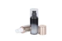 China Clear Double Layer Arcylic Makeup Pump Bottle Base Foundation Packaging for sale