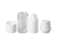 China 15ml 30ml 50ml Airless Bottle Refillable System Round Shape for sale