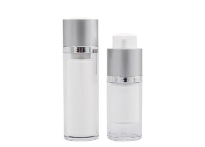 China 15ml 30ml 50ml Acrylic Airless Bottle Round Rotating Lift Type for sale