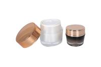 China High Quality 100ml 120ml PET Dropper Serum Bottle 15g 50g Acrylic Face Cream Jar Cosmetic Skincare Packaging Set for sale