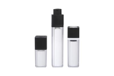 中国 15ml 30ml 50mlのねじれのヘッド正方形として+ PPの二重層の空気のないびん 販売のため