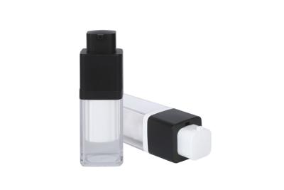 中国 15ml 30ml 50mlのねじれのヘッド正方形として+ PPの二重層の空気のないびん 販売のため