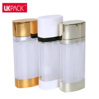 China Cosmetic airless bottle 15ml*2 for sale