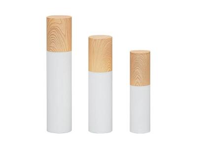 중국 나무 무늬 캡 위 PP 공기 없 병 15 밀리람베르트 30 밀리람베르트 50 밀리람베르트 판매용