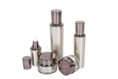 중국 다각형 아크릴 로션 병 피부 관리 크림 병 화장용 훼미리세트 패키징 60 밀리람베르트 판매용