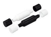 China Round Shape PP Airless Bottle Double Ended 15ml 20ml for sale