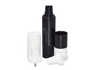 China Round Shape PP Airless Bottle Double Ended 15ml 20ml for sale