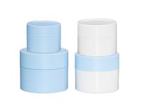 China 50g 200g Double Layer PP Cream Jar PCR Replaceable Packaging for sale
