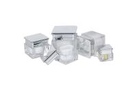 China 30ml Square Cosmetic Pump Bottle Jar Packaging Skin Care Set for sale