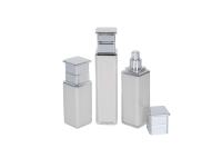 China 30ml Square Cosmetic Pump Bottle Jar Packaging Skin Care Set for sale