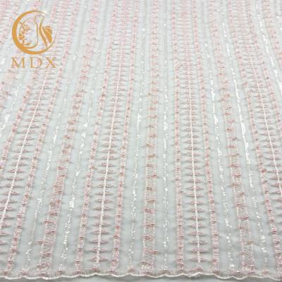 Cina Materiale nuziale del pizzo del poliestere dei tessuti 20% del pizzo di MDX 3D per il vestito in vendita