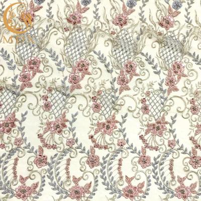 Cina Tessuto alla moda Mesh Embroidery By The Yard del pizzo di applique in vendita