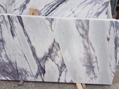 Cina Bianco di cristallo della lastra del salone del controsoffitto di Calacatta di piano di lavoro di pietra del marmo in vendita