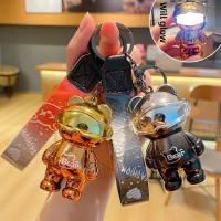 Quality Easy Carrying Toys Keychain Metal Mini Bear Keychain With Light Fashion Compact for sale