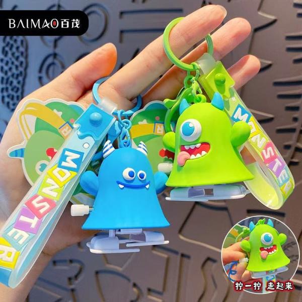 Quality Monster Family Bag Toy Keychain Light Rubber With Gravure And Offset Printing for sale