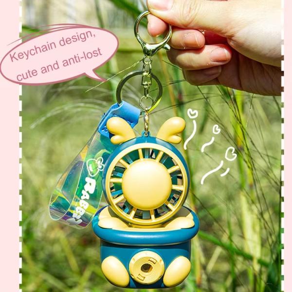 Quality Mini Dynamic Projection Toys Keychain Camera Fan Portable Toy Key Rings for sale