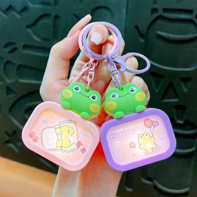 Chine Beaver Tower porte-clés NFC personnalisé porte-clés de nuit en PVC et alliage mignon à vendre