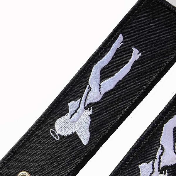 Quality OEM Factory Custom Color Double-sided Woven Label Twill Fabric Embroidery for sale
