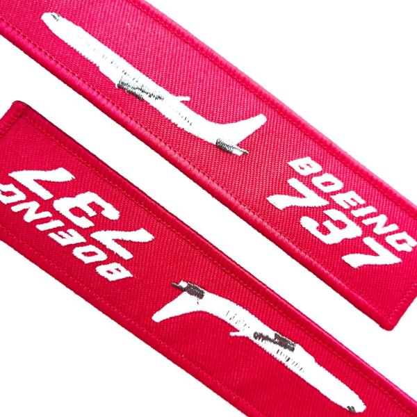 Quality Custom Promotional Logo Blank Cute Anime 3D 2 Sided Woven Fabric Embroidery Key for sale