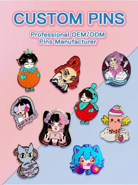 Quality Custom Metal Enamel Pins With Backing Cards Heat Resistance High Precision for sale