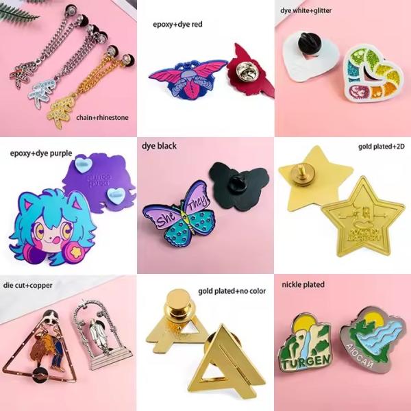 Quality Custom Metal Enamel Pins With Backing Cards Heat Resistance High Precision for sale