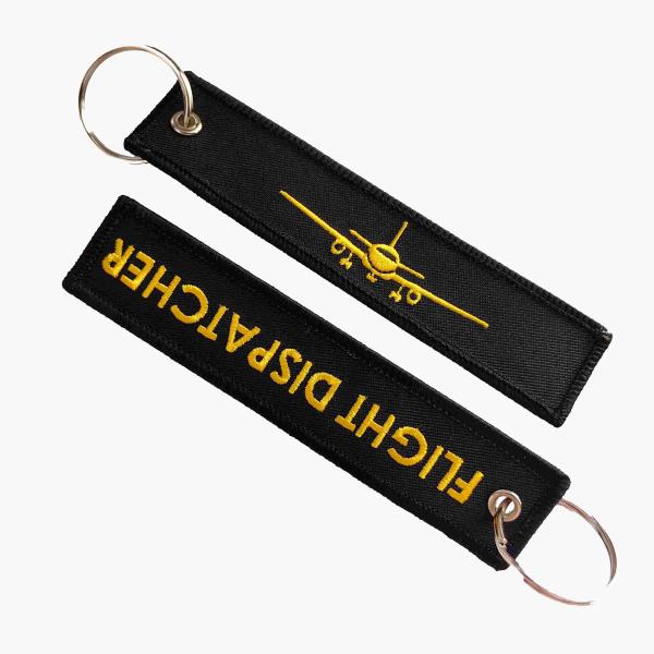 Quality Customize Personal Logo Fabric Key Tag with Own Design Woven Embroidery for sale
