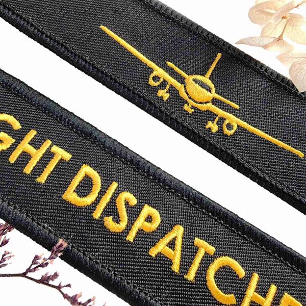 Quality Customize Personal Logo Fabric Key Tag with Own Design Woven Embroidery for sale