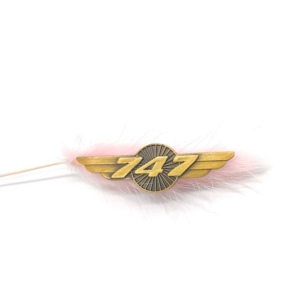 Quality 747 Winged Brooch Accessories Customizable Commercial Pilot Wings Pin for sale
